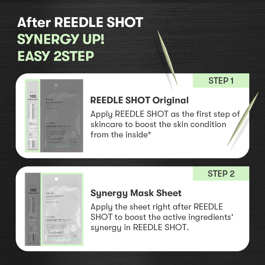 [VT] Reedle Shot 100 2Step Mask (100 / 300) Skin Condition Improvement ...