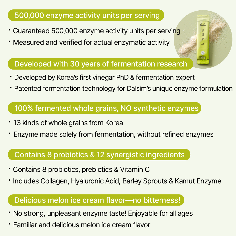 Digestive Enzyme Powder with Melon – 30 Sachets (3g) for Gut Health ...