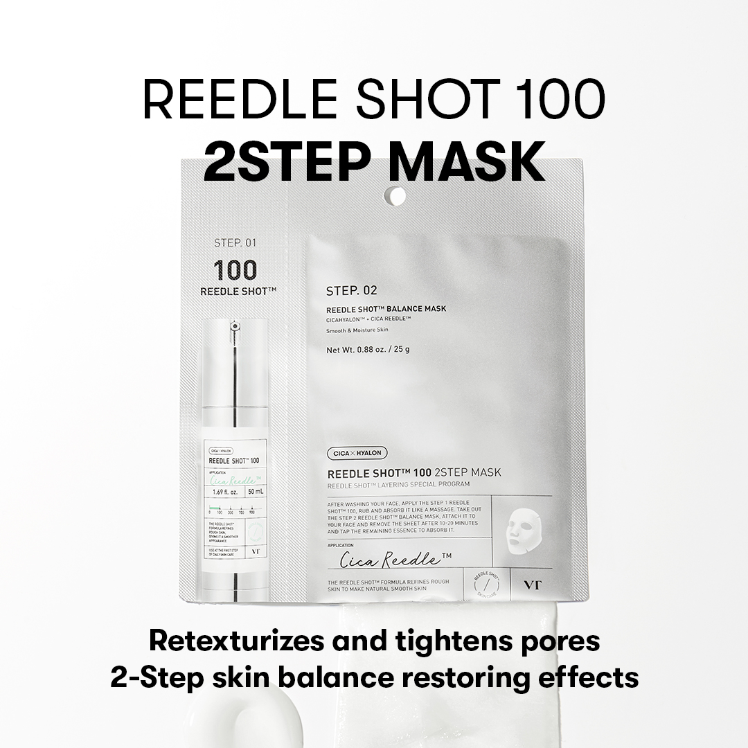 [VT] Reedle Shot 100 2Step Mask (100 / 300) Skin Condition Improvement ...