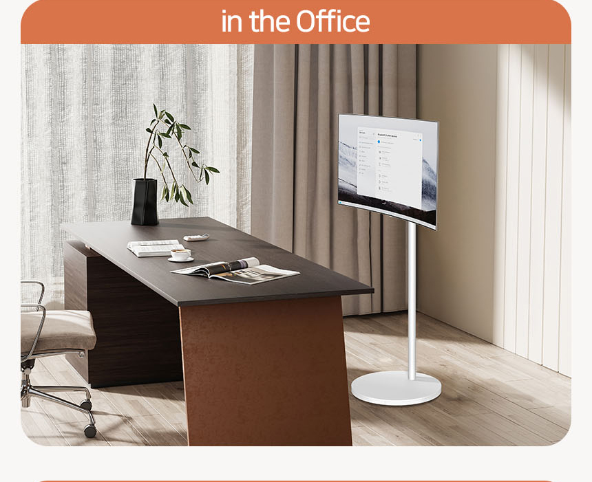 EDGEWALL Moving stand MC-100 for Smart TV Monitor with wheels upto ...