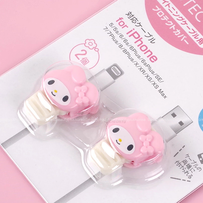 [SANRIO] Cable Protector for iPhone (Mymelody / Cinnamoroll) | Shopee ...