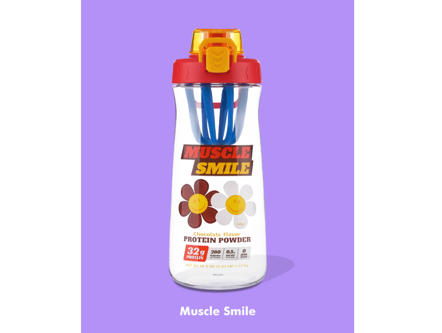 [Wiggle Wiggle] Shake Tumbler - Muscle Smile (1100ml) | Shopee Malaysia