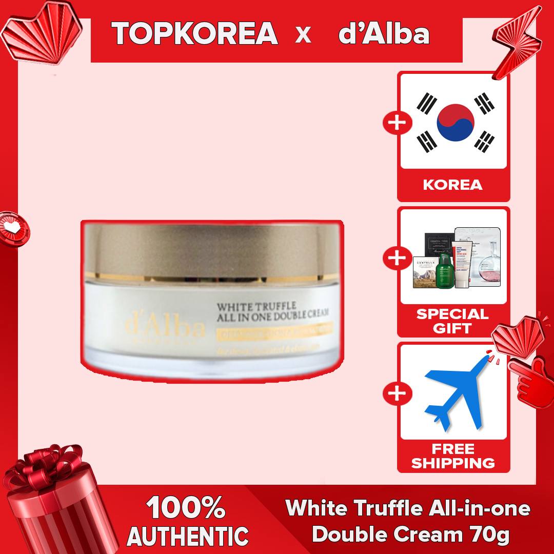 d'Alba 70g White Truffle All-in-one Double Facial Cream TOPKOREA Shipping from korea | Shopee ...