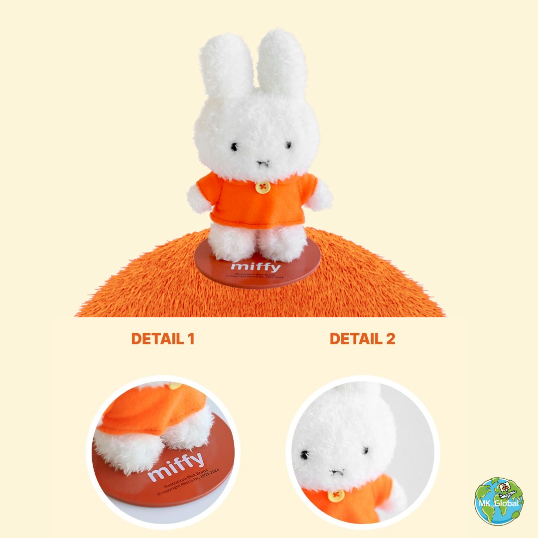 Miffy & Boris Magnetic Plush Figures - Fridge & Desk Decoration - Mini ...