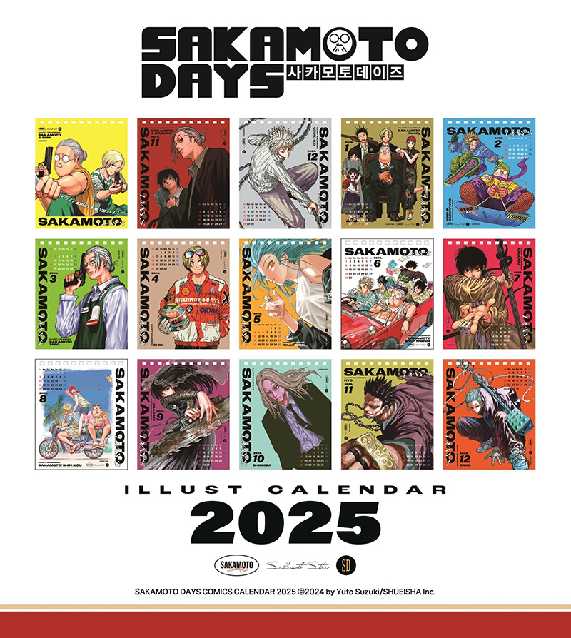 【Poster/Clip board/Korean Edition】 SAKAMOTO DAYS Vol.18+ Illustration Calendar 2025 Combined ...