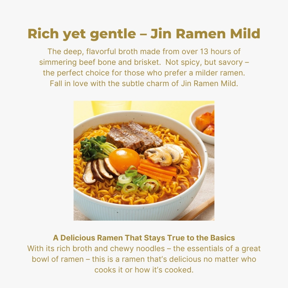[Ottogi] Jin Ramyun Korean Instant Ramen (Spicy / Mild) – 5 Bags per ...