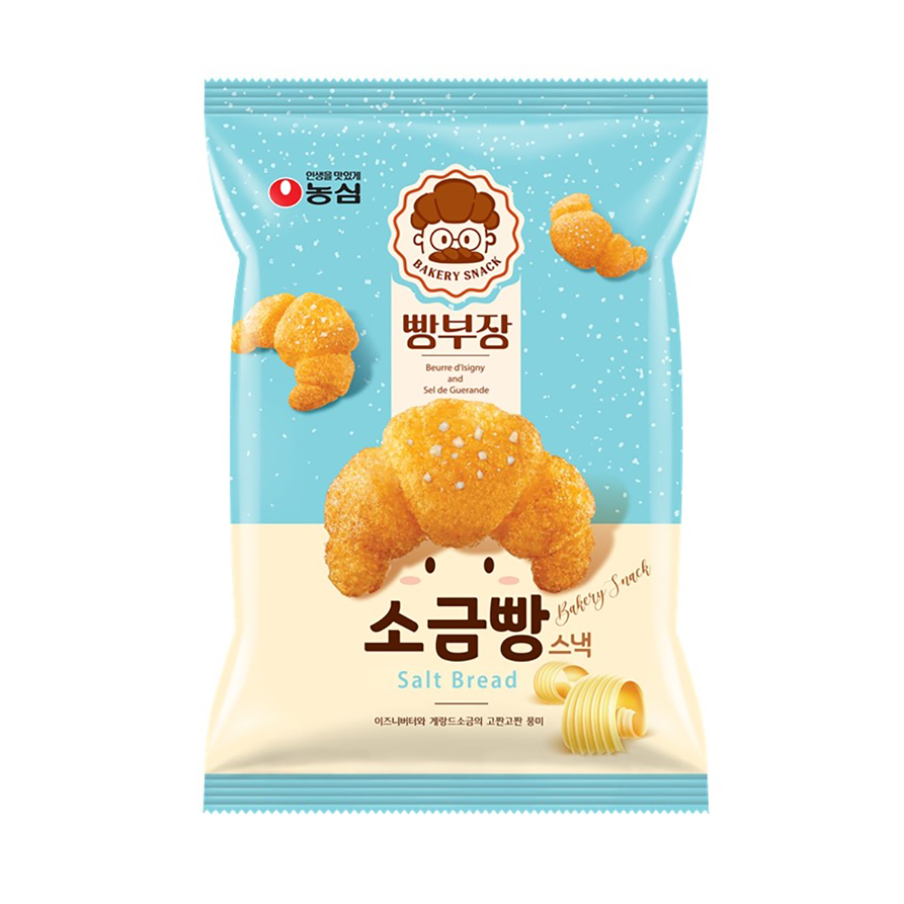 Nongshim Salt Bread Snack 55g / Choco Bread Snack 55g / Matcha Bread ...