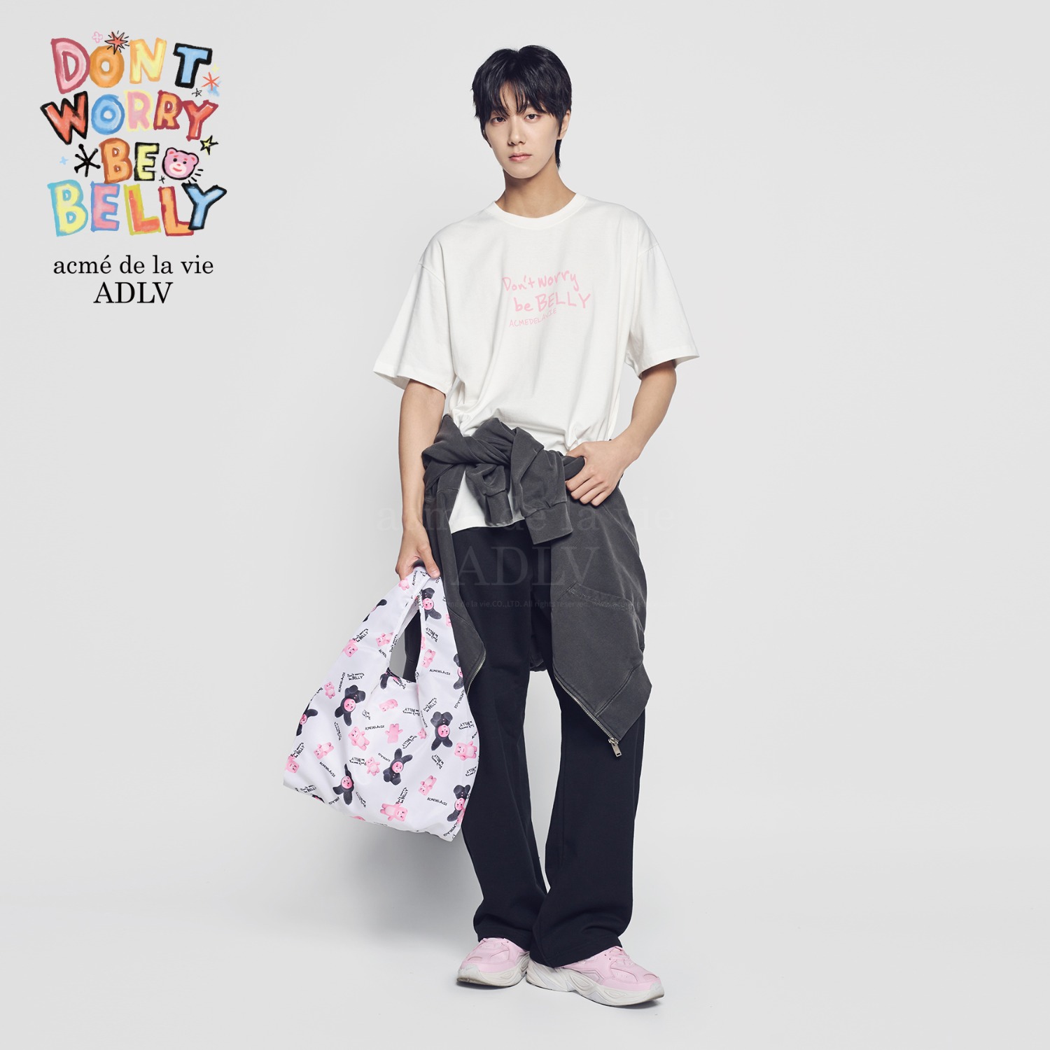 [acme de la vie ADLV] RABBIT BELLY CLOVER BELLY REUSABLE BAG | Shopee ...