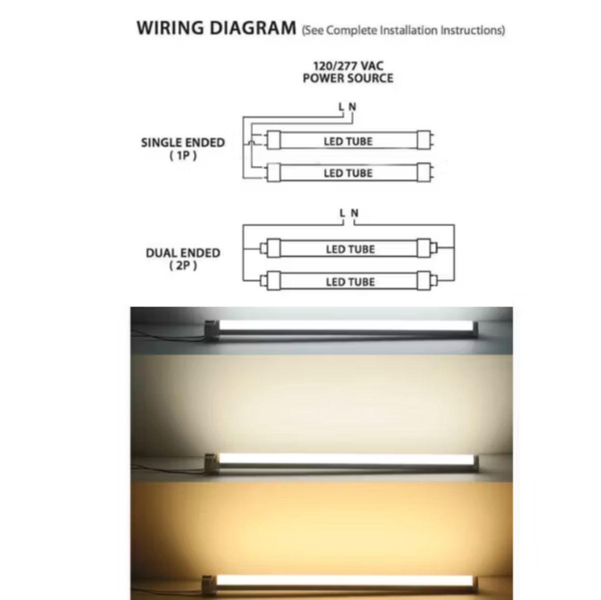 PHILIPS T8 LED LIGHT TUBE ( Single ended ) 2ft 4ft / 8W 16W / 3000k 4000k 6500k | Shopee Malaysia