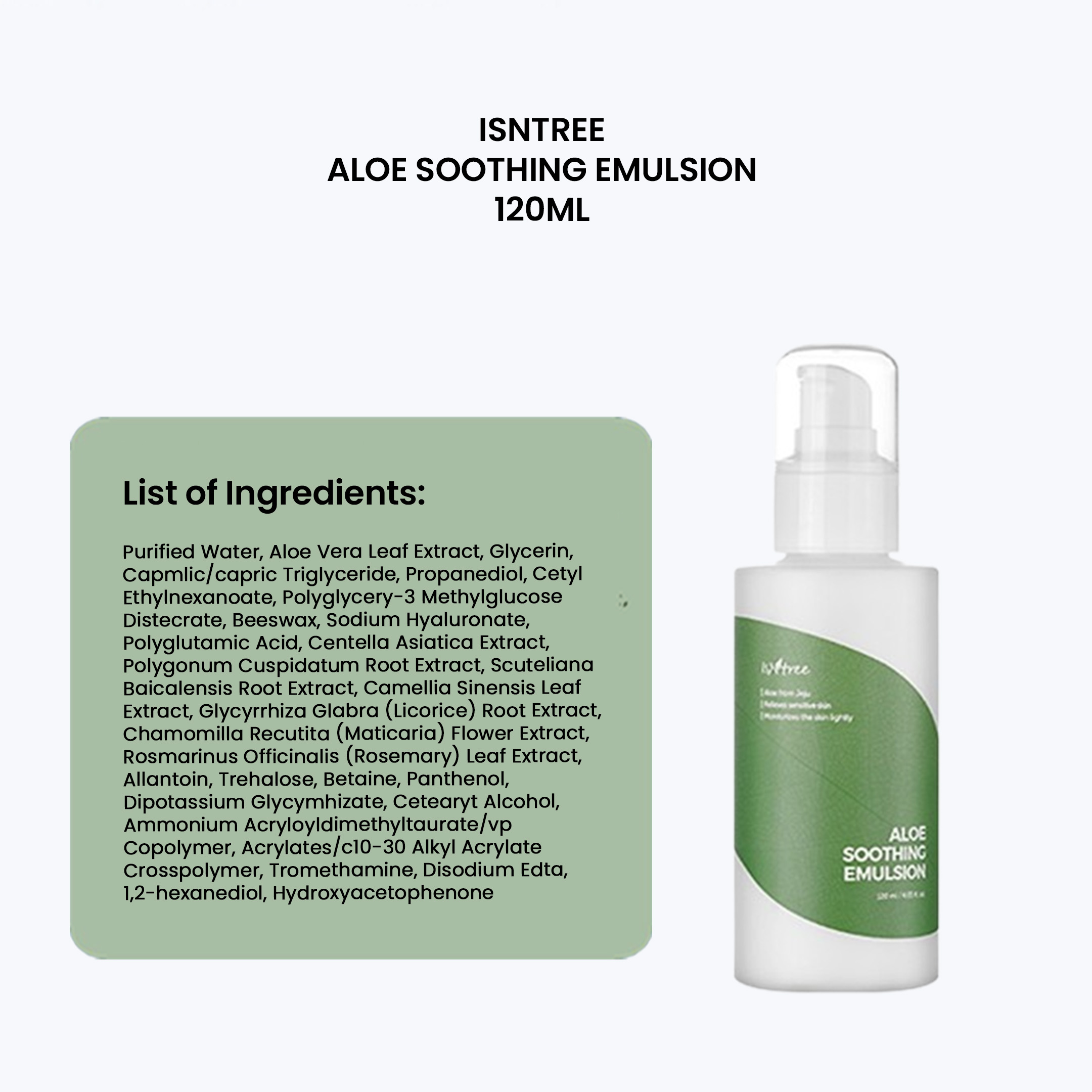 (ISNTREE) Aloe Soothing Emulsion 120ml - COCOMO | Shopee Malaysia