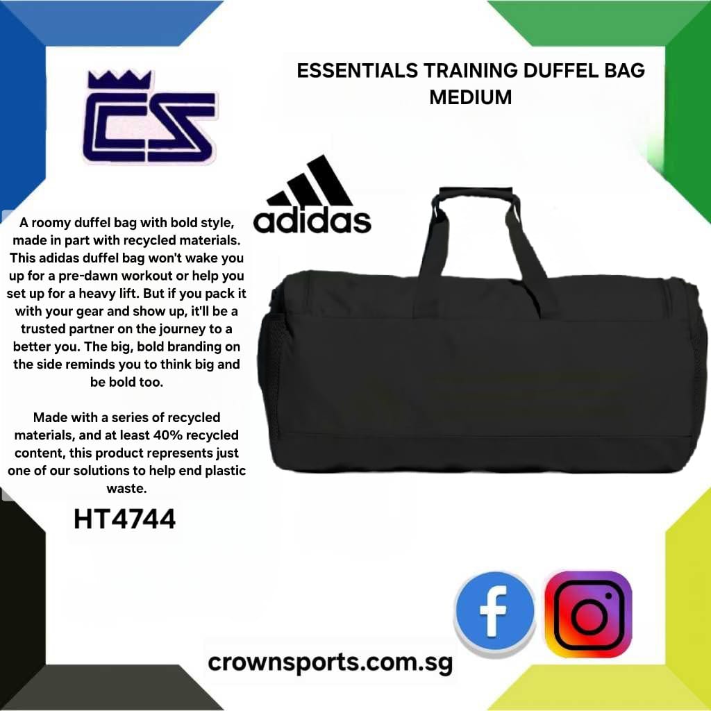 Adidas Essentials Training Duffel Bag Medium HT4747 | Shopee Malaysia