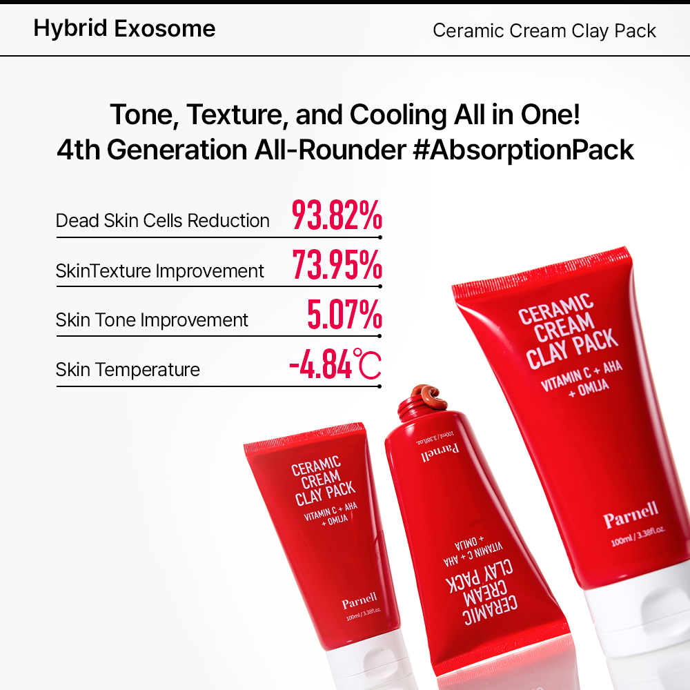 [PARNELL] Aha Omija Ceramic Cream Clay Mask, 100ml, Aha, Skin Cooling ...