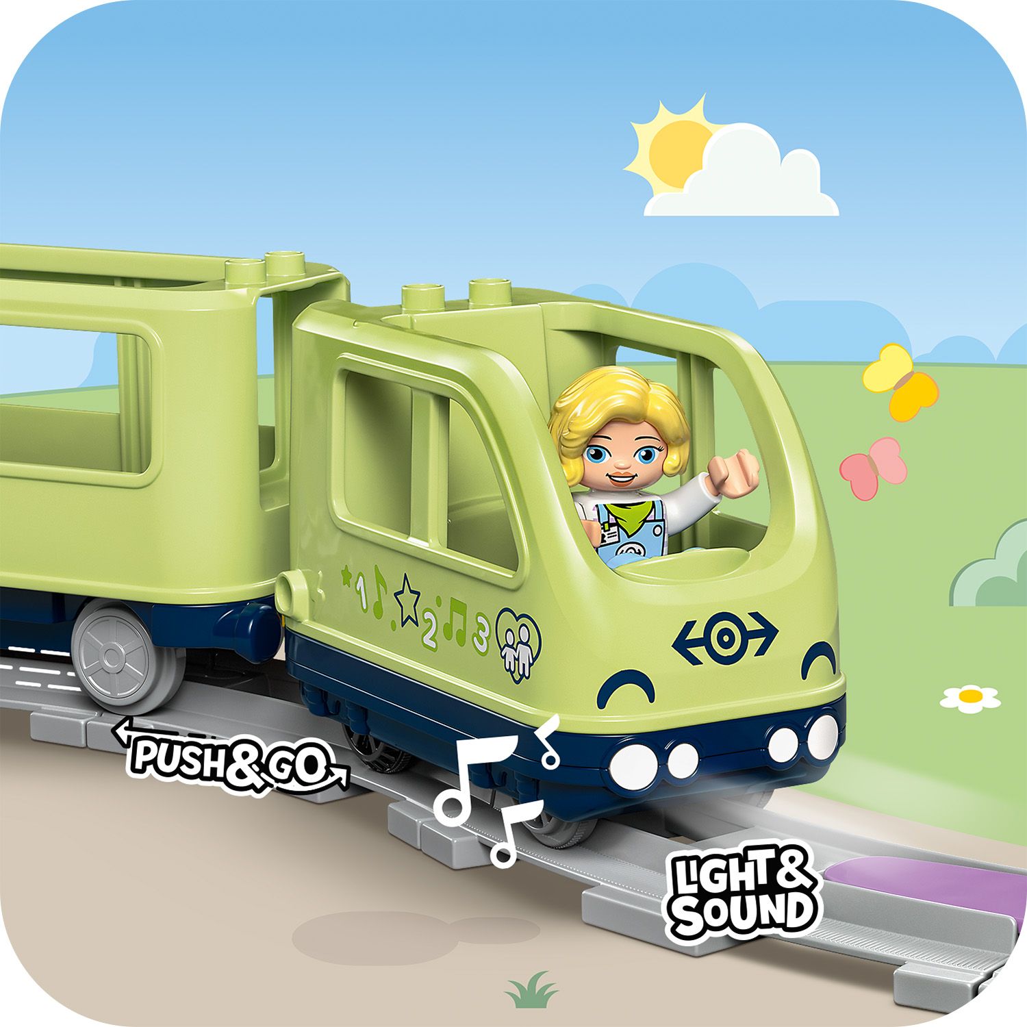 LEGO DUPLO Town 10427 Interactive Adventure Train (57 Pieces) | Shopee ...