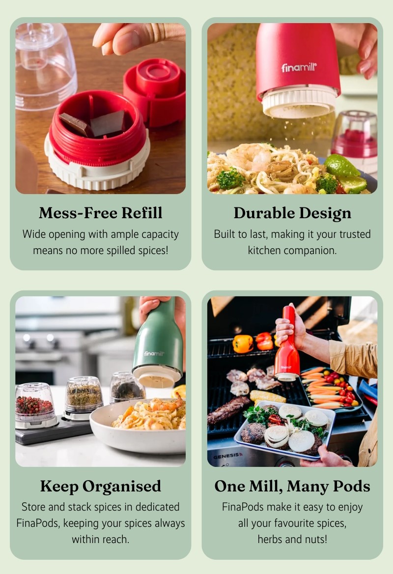 Finamill Finapod Pro Plus / Max / Peppercorn / Grater (GT) | Shopee ...