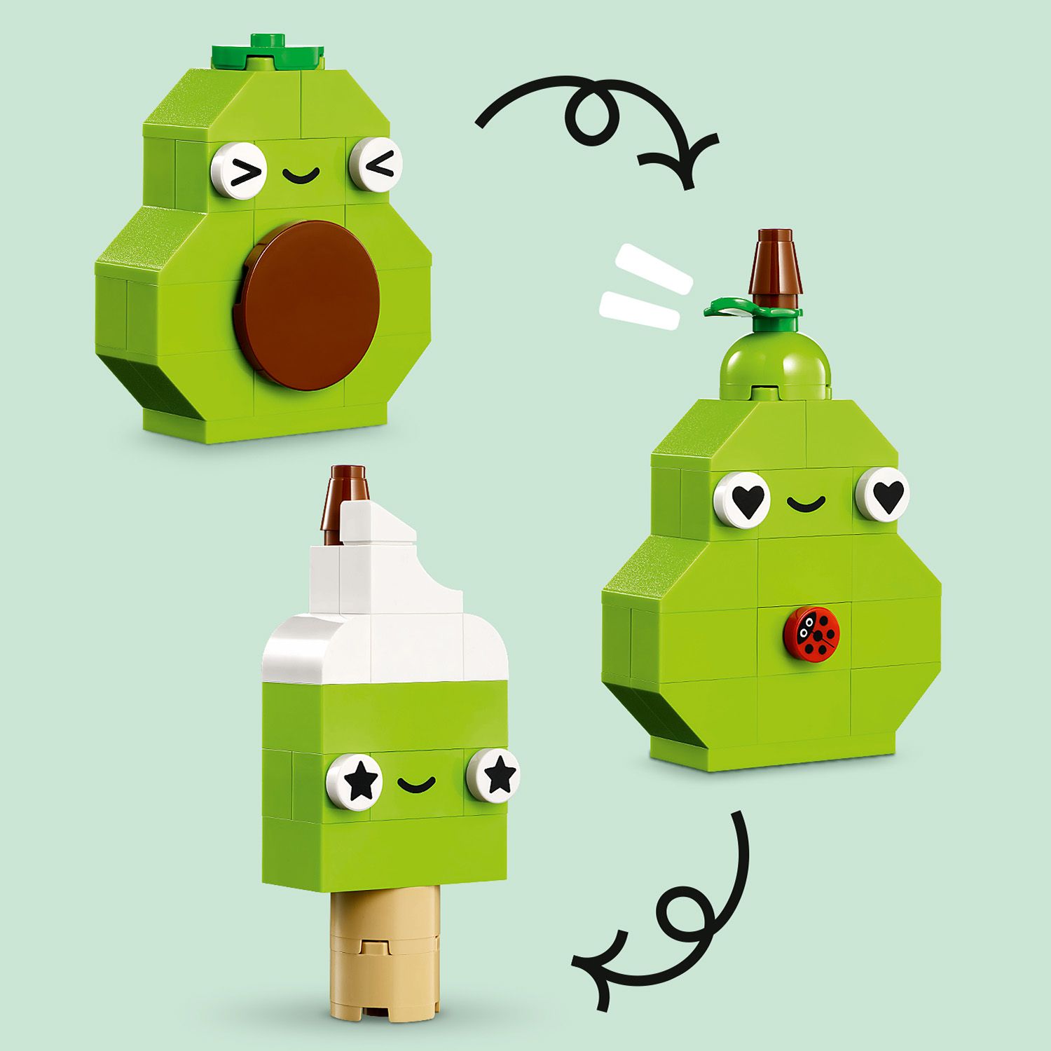 LEGO Classic 11039 Creative Food Friends (150 Pieces) | Shopee Malaysia