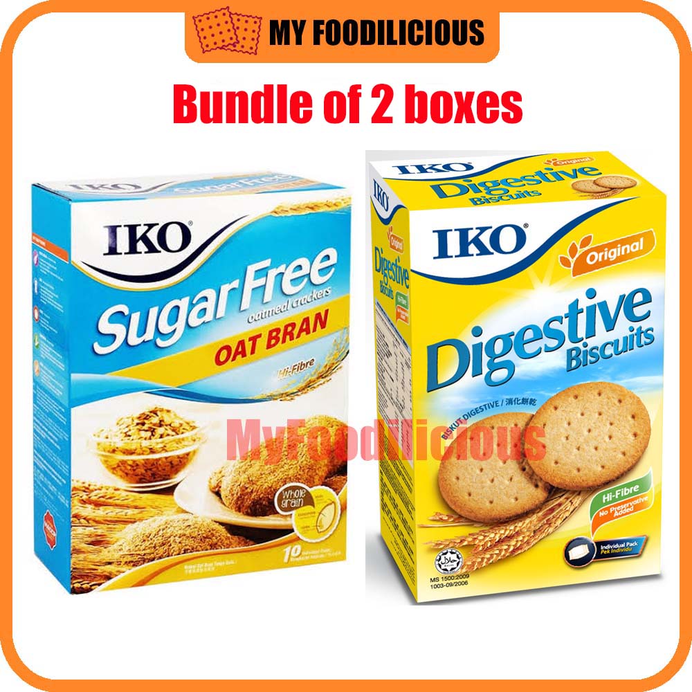 IKO Sugar Free Oatmeal Cookies Oat Bran 178g/IKO Digestive Biscuits ...