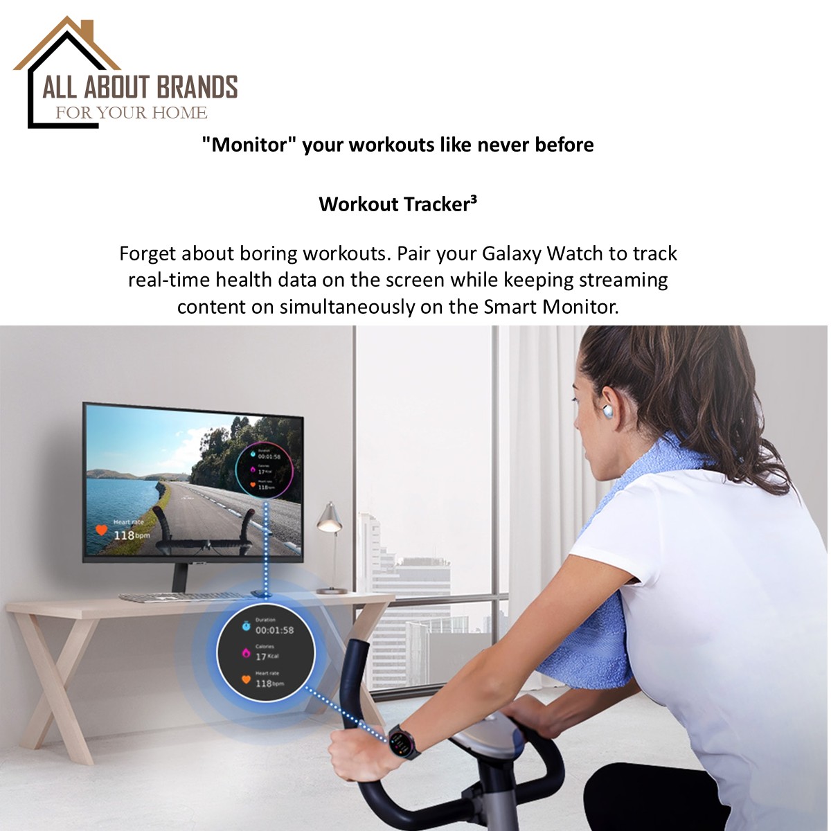 SAMSUNG 27inch Smart Monitor with TV Apps Full HD M5 M50D 27 ...