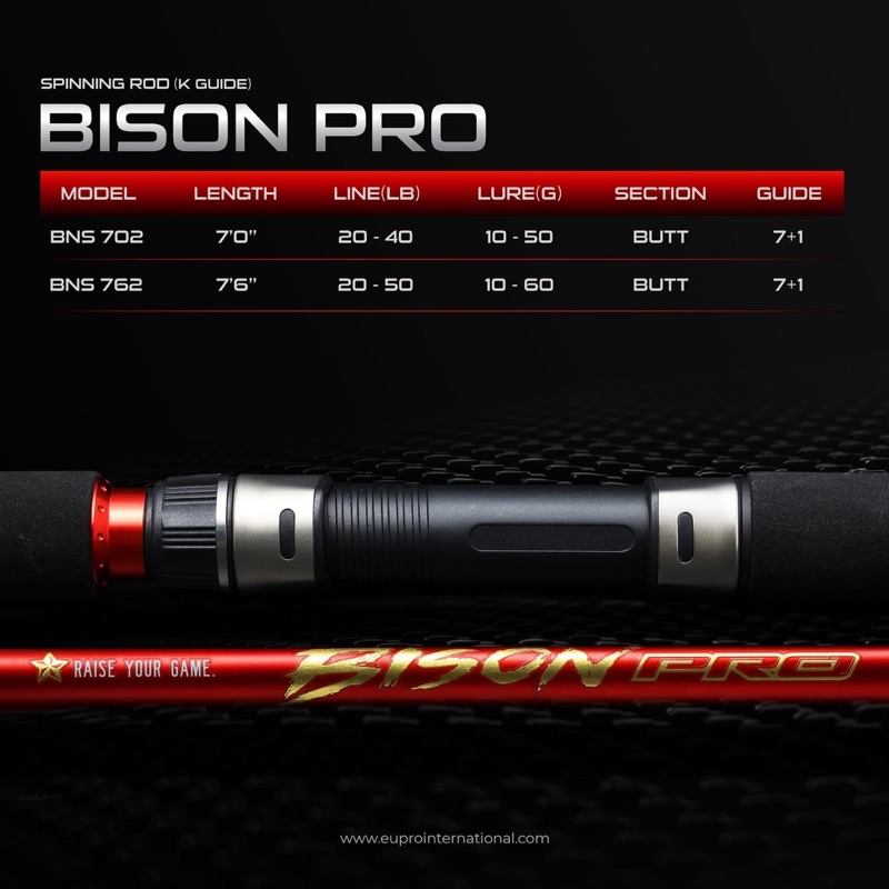 Eupro Bison Pro Fishing High Carbon Rod ( Bottom & Casting ) | Shopee ...