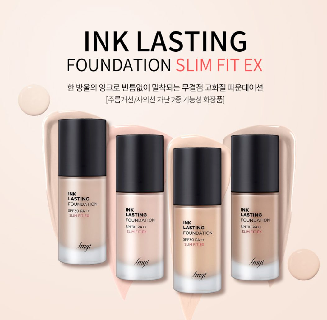 The Face Shop Ink Lasting Foundation Slim Fit EX 30ml | Shopee Malaysia