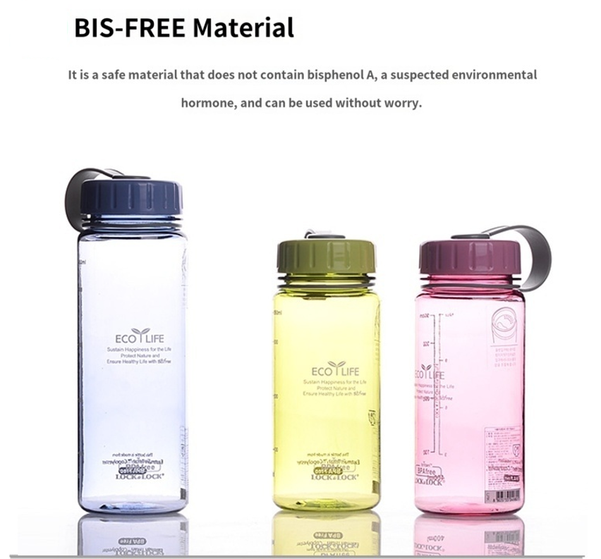 [LocknLock] Eco Slim Sport Water Bottle BPA Free 400ml, 500ml ABF612 ...