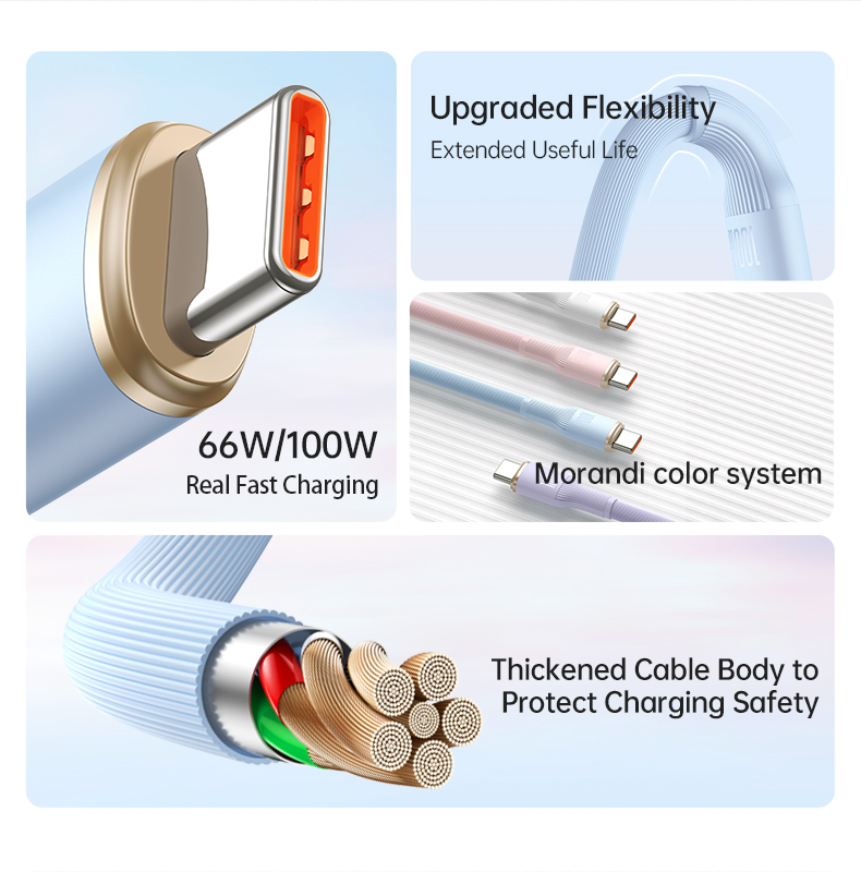 Romoss CB3024 1.2M USB A to Type C Cable Support 100W Super Fast ...
