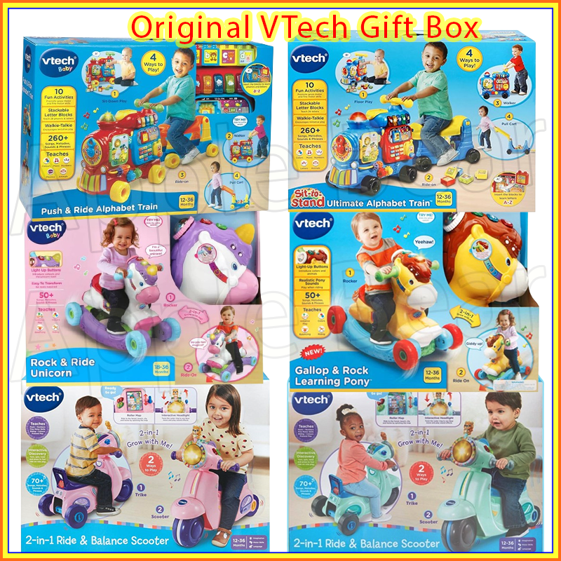 VTech Multiple Push & Rocker Ride Train / Unicorn / Pony Horse ...