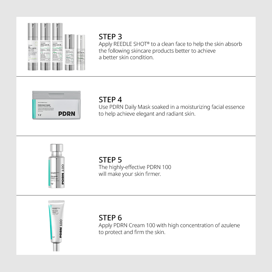 [VT] PDRN Daily Mask 30pcs Plant-based vegan PDRN, Radiance Care ...