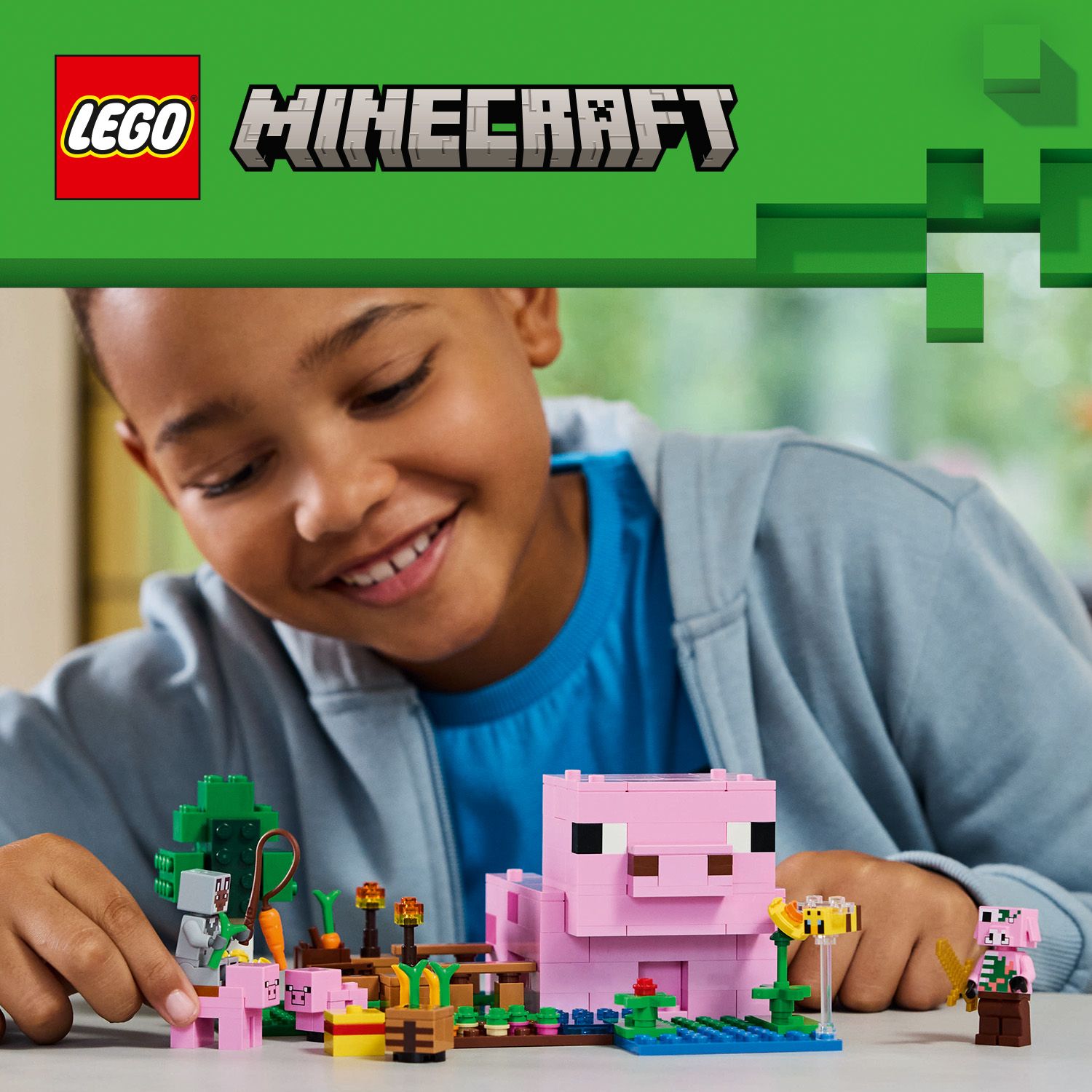 LEGO Minecraft 21268 The Baby Pig House (238 Pieces) | Shopee Malaysia