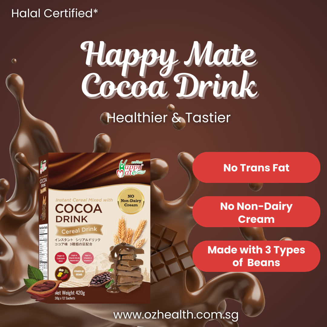 Happy Mate Purple Sweet Potato | Cocoa Cereal Drink (30g x12 Sachets ...