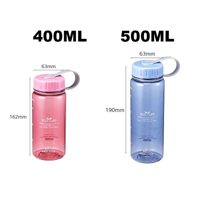[LocknLock] Eco Slim Sport Water Bottle BPA Free 400ml, 500ml ABF612 ...