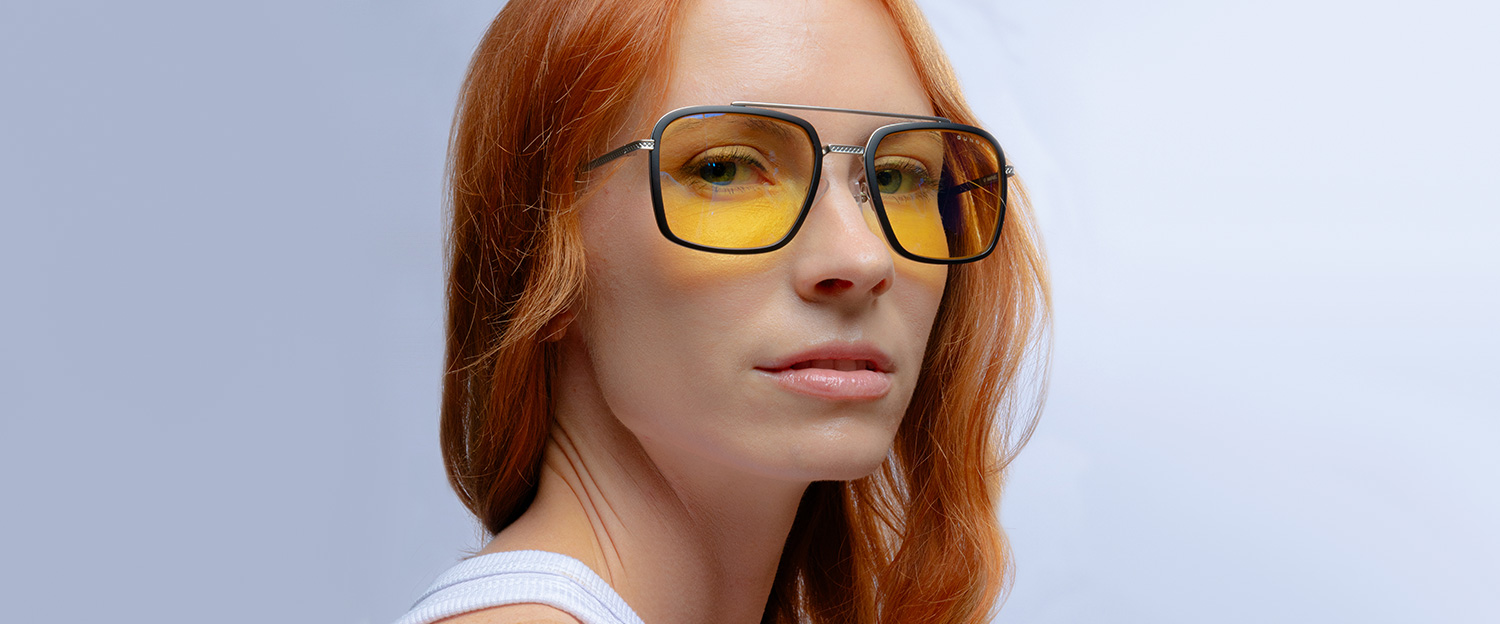 Gunnar Barron PC Glasses lightweight stainless steel frame with a ...