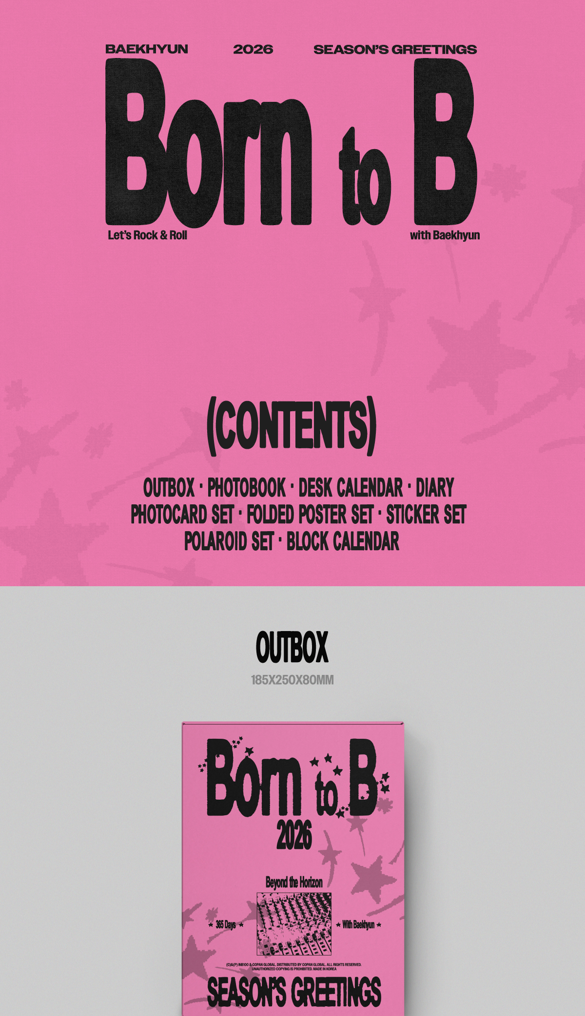 [POB] BAEKHYUN (EXO) [Born to B] 2026 SEASON'S GREETINGS (23rd Dec.2025 ...