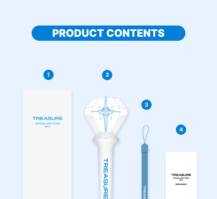 (Ver.2) TREASURE - OFFICIAL LIGHT STICK (2025) | Shopee Malaysia
