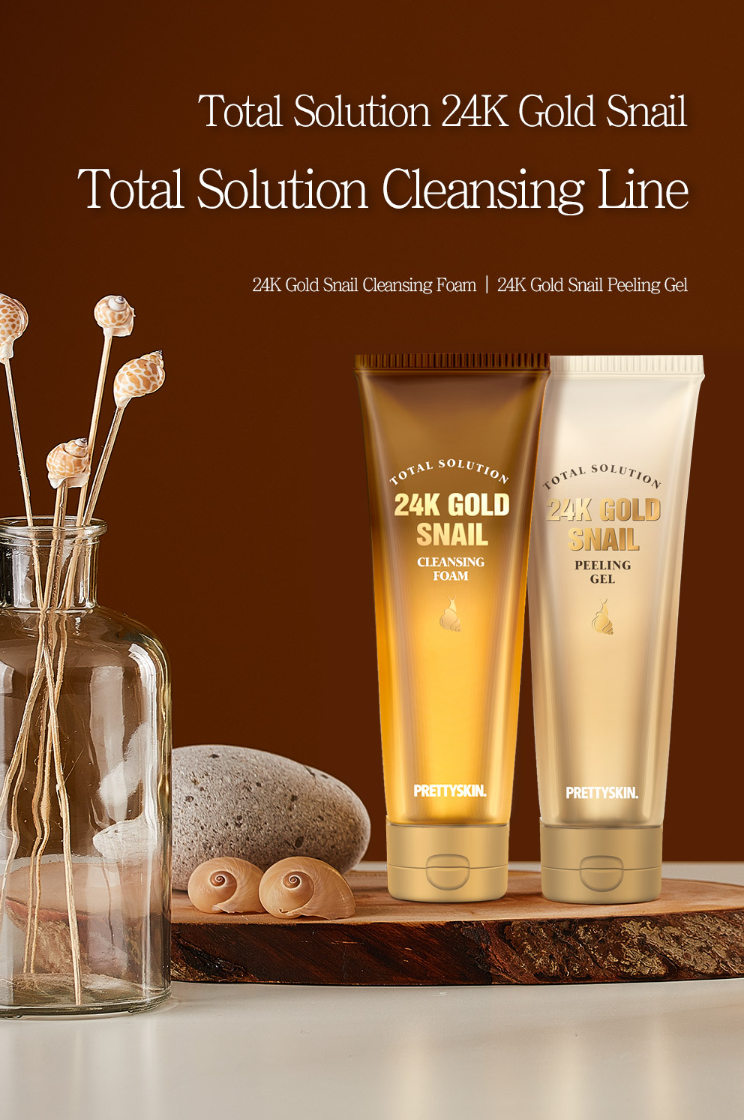 PRETTYSKIN TOTAL SOLUTION 24K Gold Snail Peeling Gel 150ml | Shopee ...
