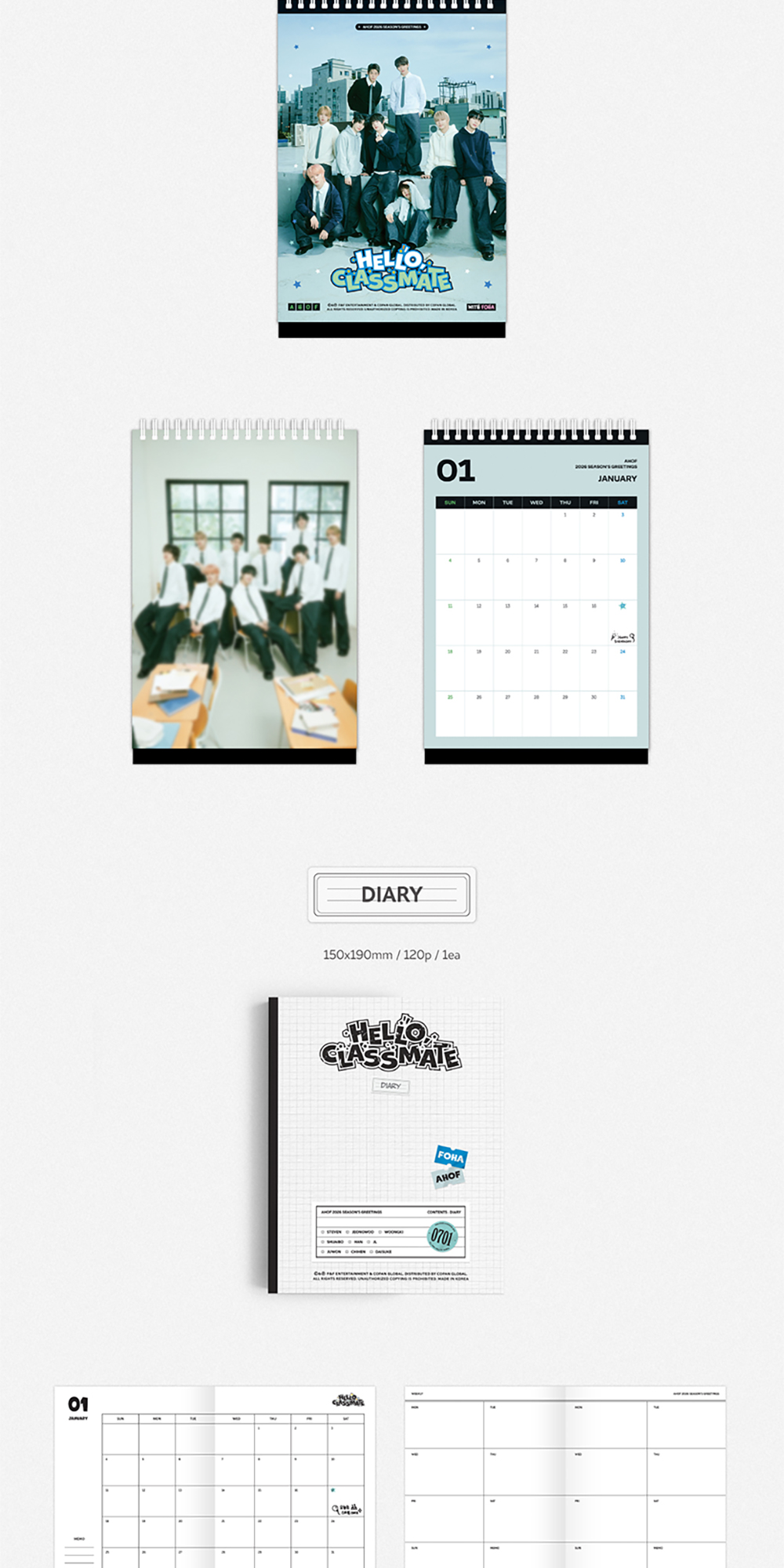 AHOF - 2026 Seasons Greetings [ Hello, Class Mate ] | Shopee Malaysia