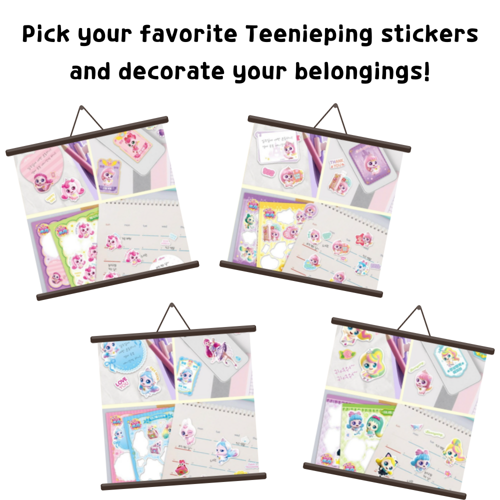 Season 6 Princess Catch Teenieping Mini Sticker Book Teenieping Sticker ...