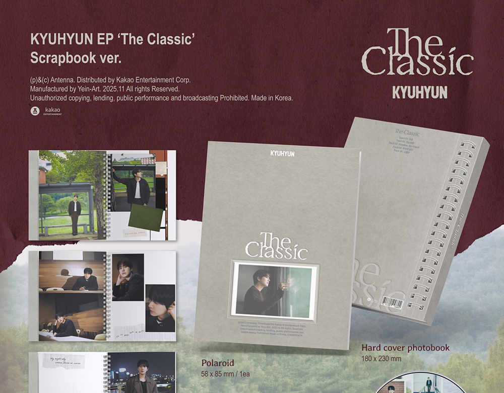 [POB] (SCRAPBOOK ver.) KYUHYUN (SJ) [The Classic] EP ALBUM (21st Nov ...
