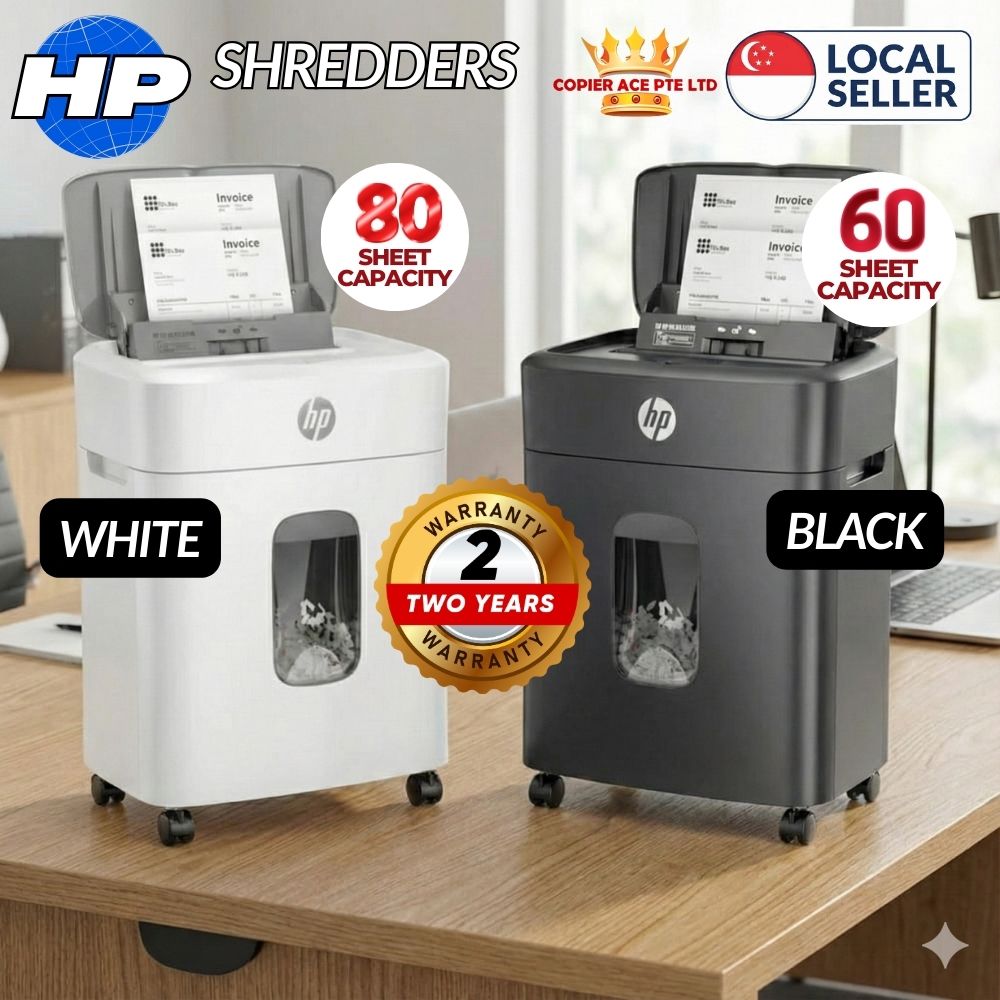 HP High-Security Dual Slot 60/80 Sheet Cross-Cut Paper/CD/Card Shredder ...