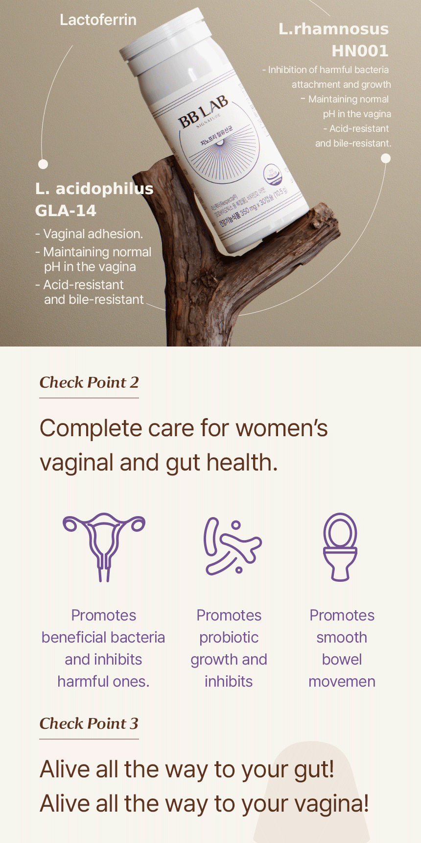 NUTRIONE BB LAB Signature Gyno-free Vaginal Probiotics (350mg x 30 ...