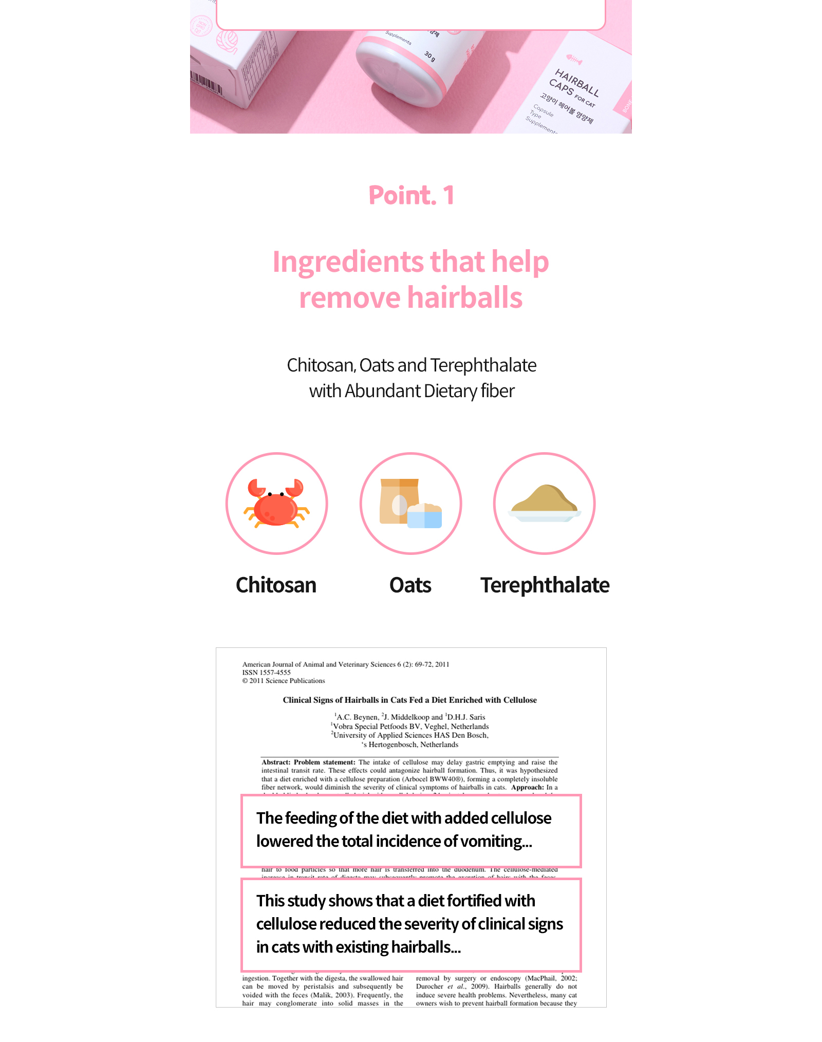 BONEAPETY Korea Cat Hairball Control Capsules Hairball Remover ...