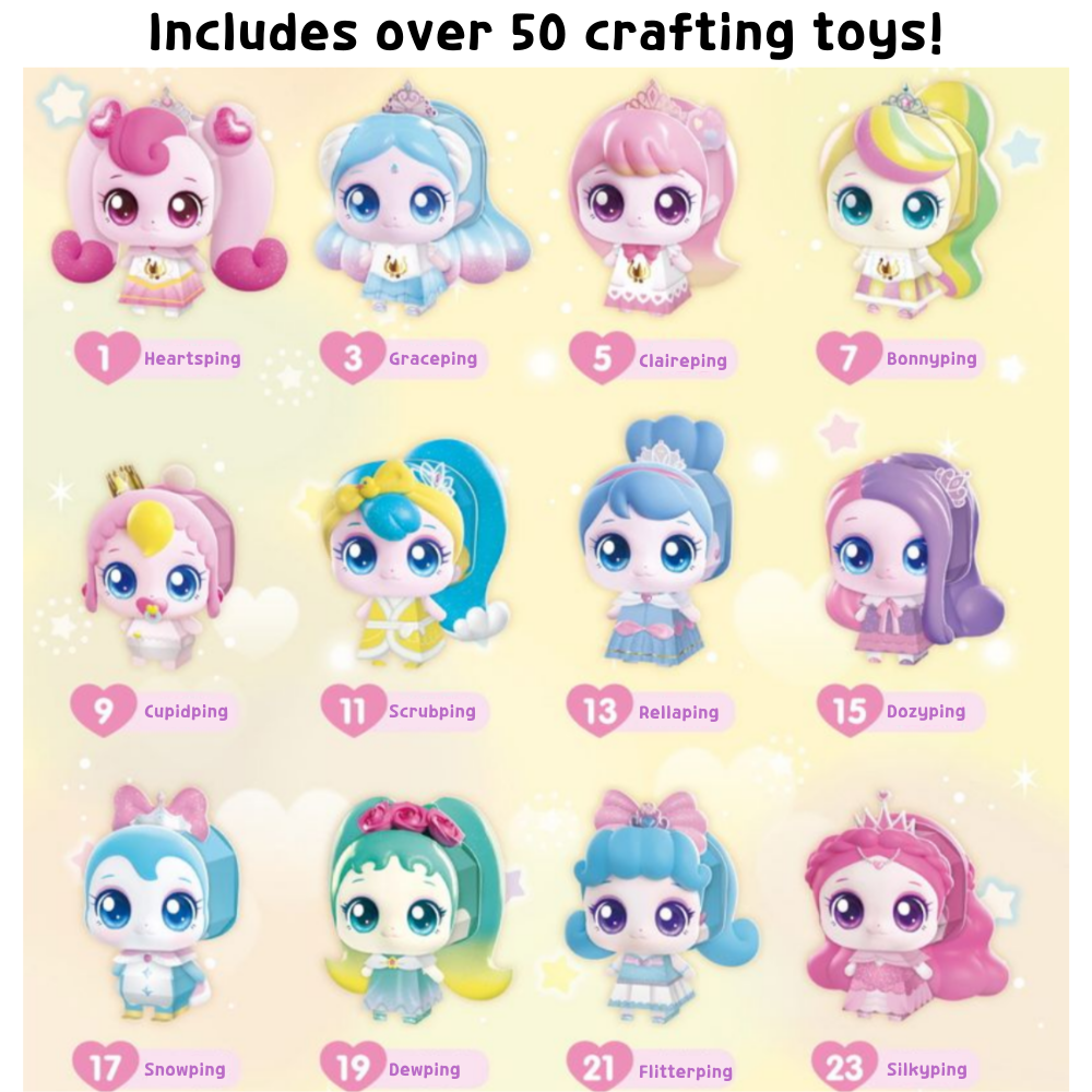 Season 6 Princess Catch Teenieping Origami Making Kit Art and Craft Kit ...