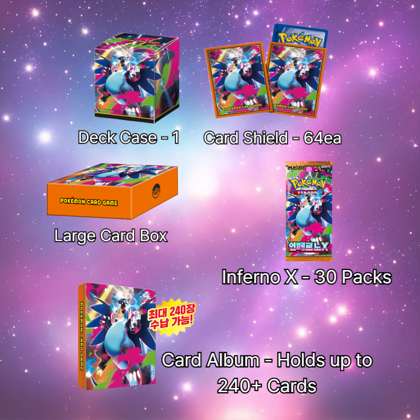 Pokemon Card Game Mega Inferno X 30Packs Special Set Kit Box [Deck Case ...