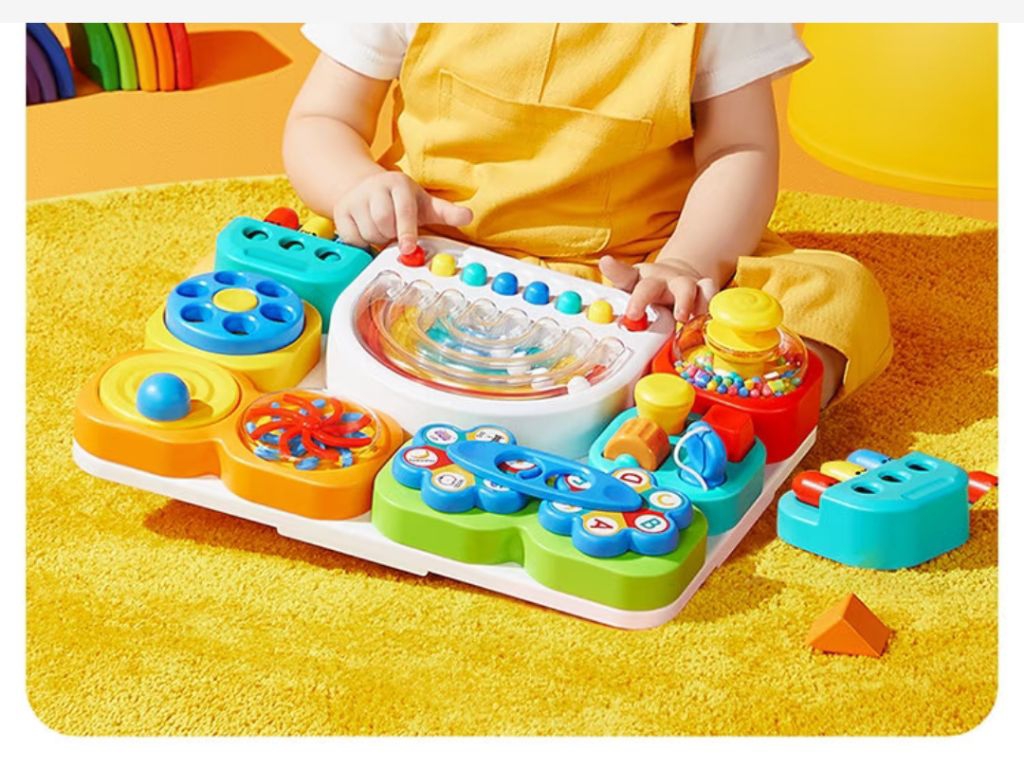 Auby Rainbow Busy Board Early Childhood Education Development Motor ...