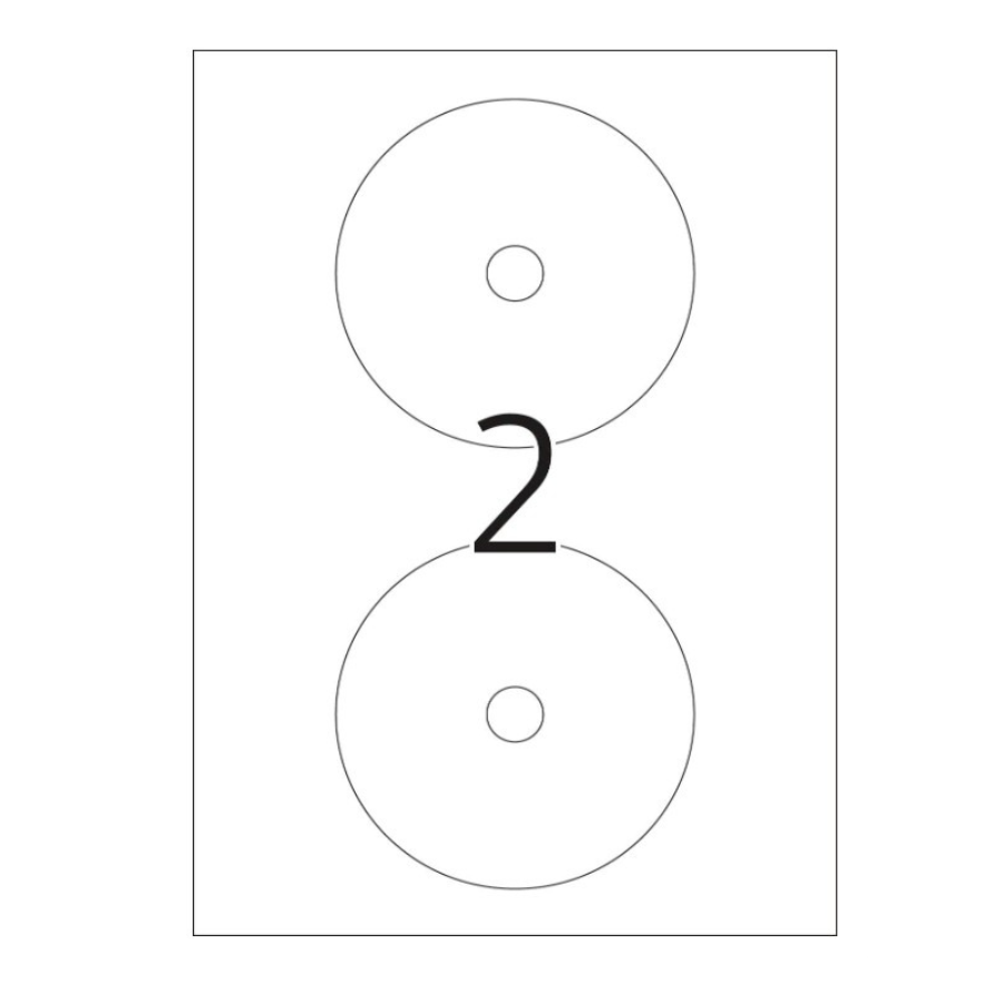 The Office Shoppe - TopStick 8656 CD DVD Labels 200 Sheets Diameter 117 ...