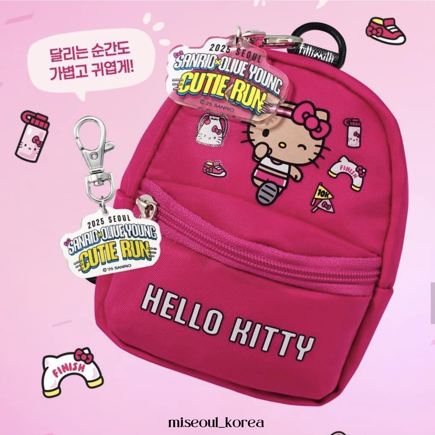fillimilli Sanrio×Oliveyoung Cutie Run Edition Hello Kitty Mini Sacoche ...