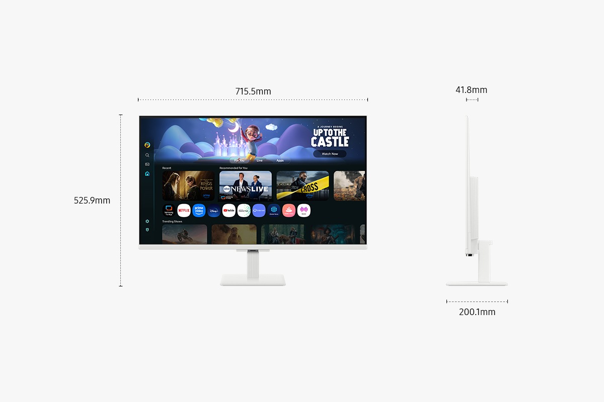 Samsung 32" Smart Monitor M5 M50F FHD / LS32FM501EEXXS (White ...