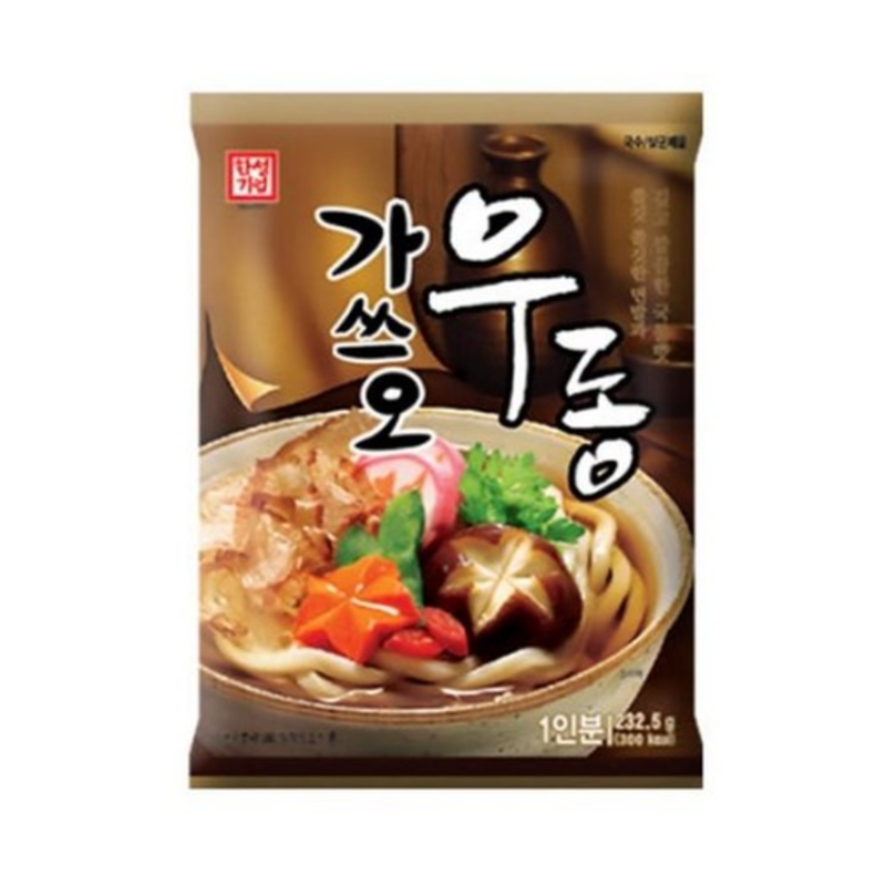 Hansung Udon Korean Instant Noodle Soup Assorted Flavors Gatsuo Tempura ...