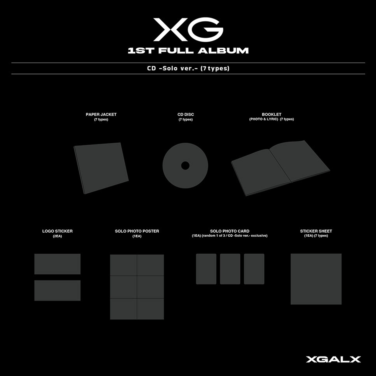 XG - 1st Full Album (Solo ver.) | Shopee Malaysia