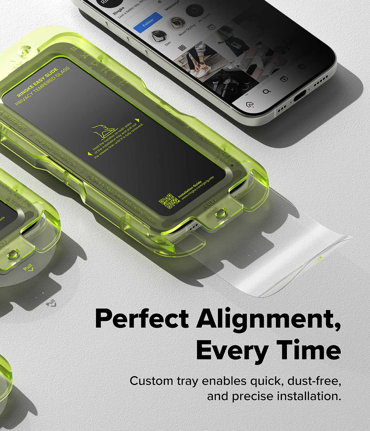 Ringke Easy Slide Privacy Glass for iPhone 17 Anti-Spy Tempered Glass ...