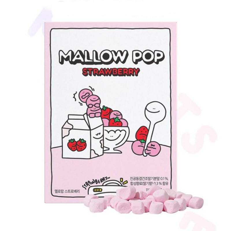 Mallow Pop Crunchy Dried Marshmallow Snack 110g – Rainbow, White, Choco ...